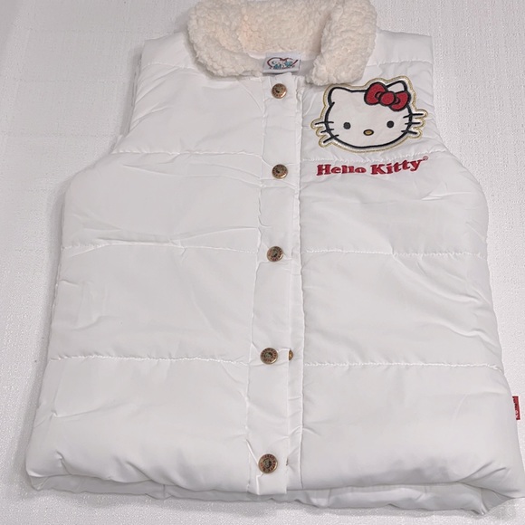 Hello Kitty | Jackets & Coats | Hello Kitty Winter Vest White Girls ...